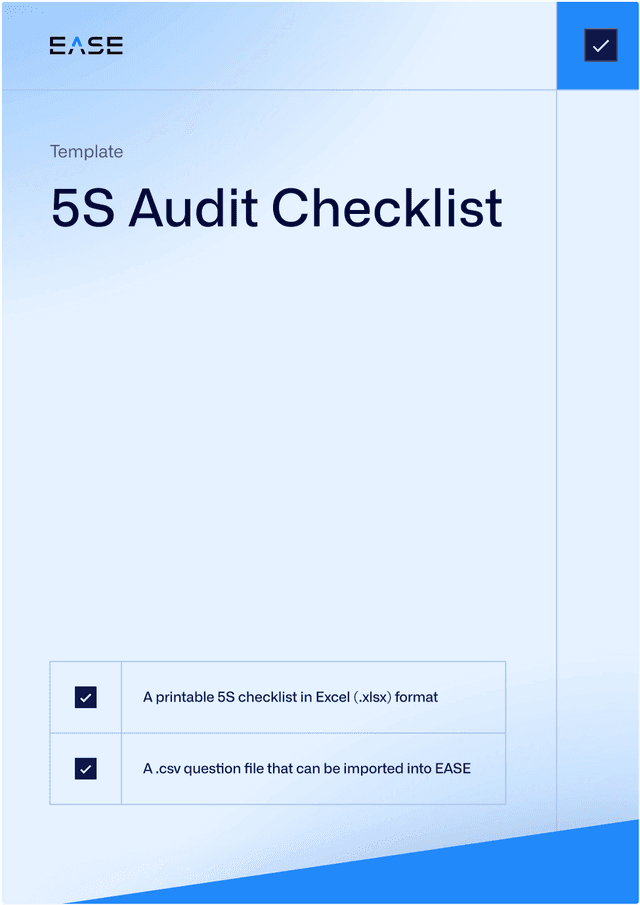 33 Sample Questions for Your 5S Checklist | Ease.io